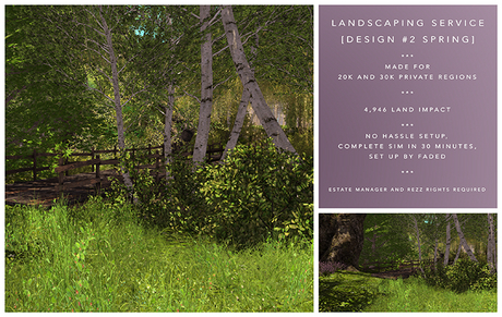 Second Life Marketplace - [F] Prefab Landscape 2 - Daffodil Lane (SPRING)